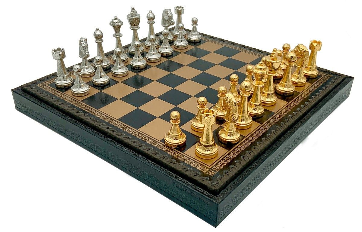 Gold and Silver Plated Chess Set - The Chessboard Vault