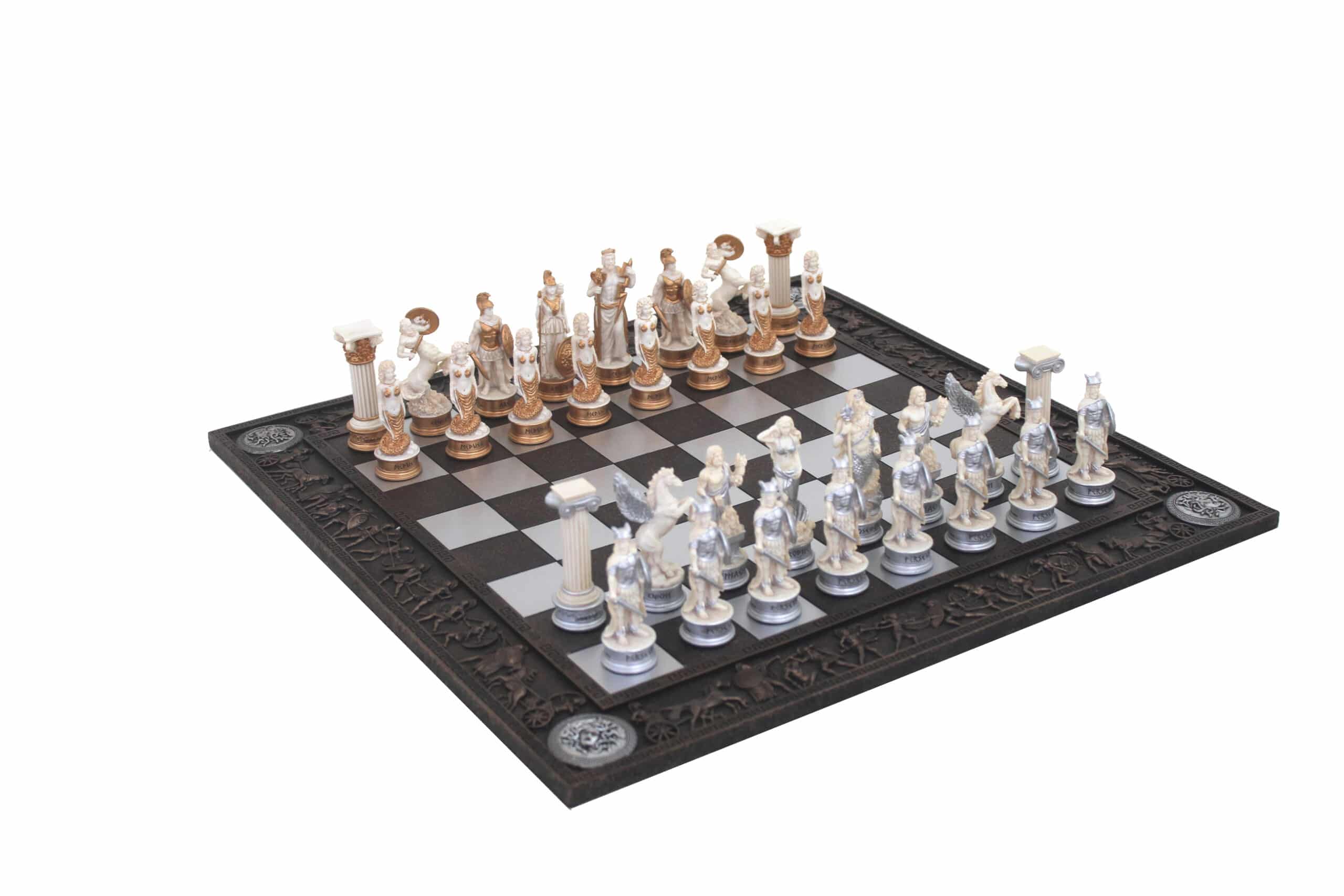 Greek Mythology Chess Set and Decorative Greek Chess Board - The ...